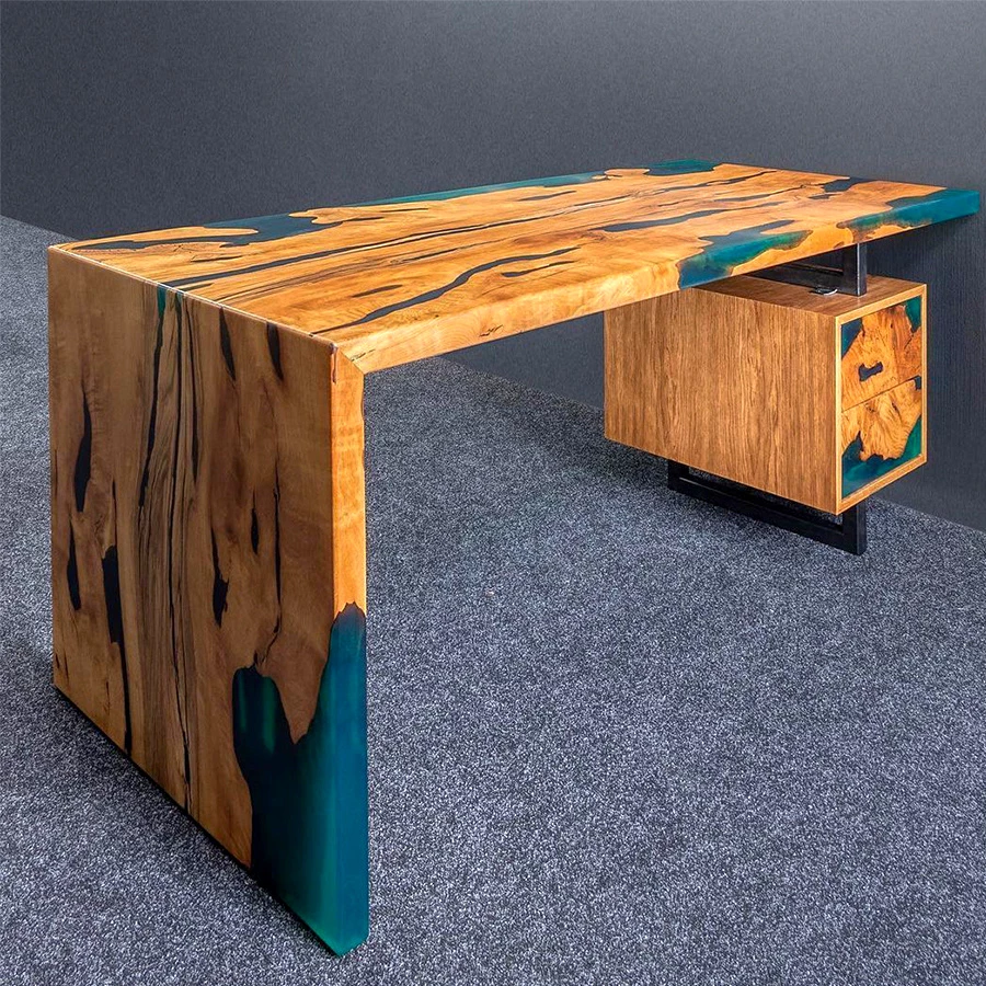 Luxurious Waterfall Office Desk - Vilasaa